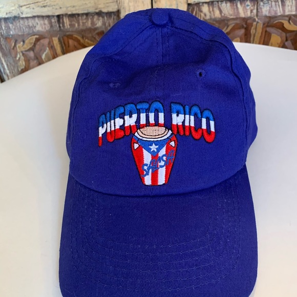 Accessories | Puerto Rico Salsa Hat Baseball Cap Bluered | Poshmark